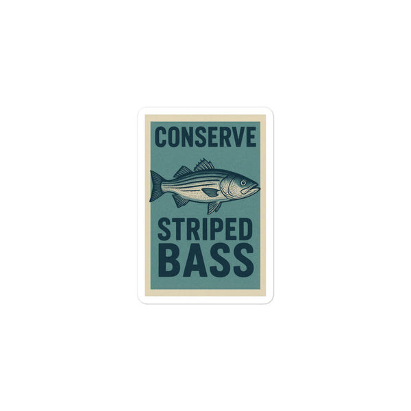 Conserve Striped Bass Sticker – Chesapeake Trilogy