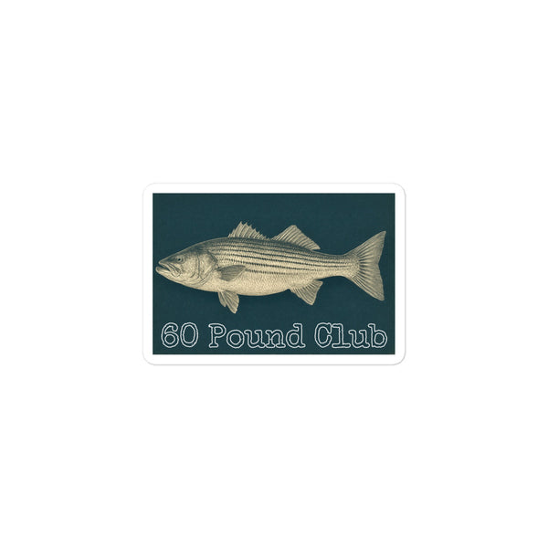 60 Pound Club V2 Sticker – Chesapeake Trilogy